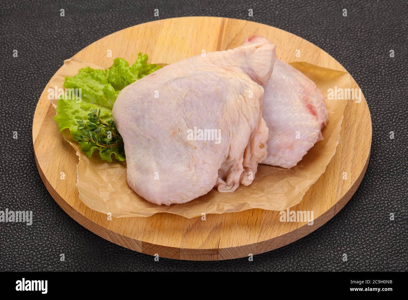 Raw chicken hip ready for cooking Stock Photo - Alamy
