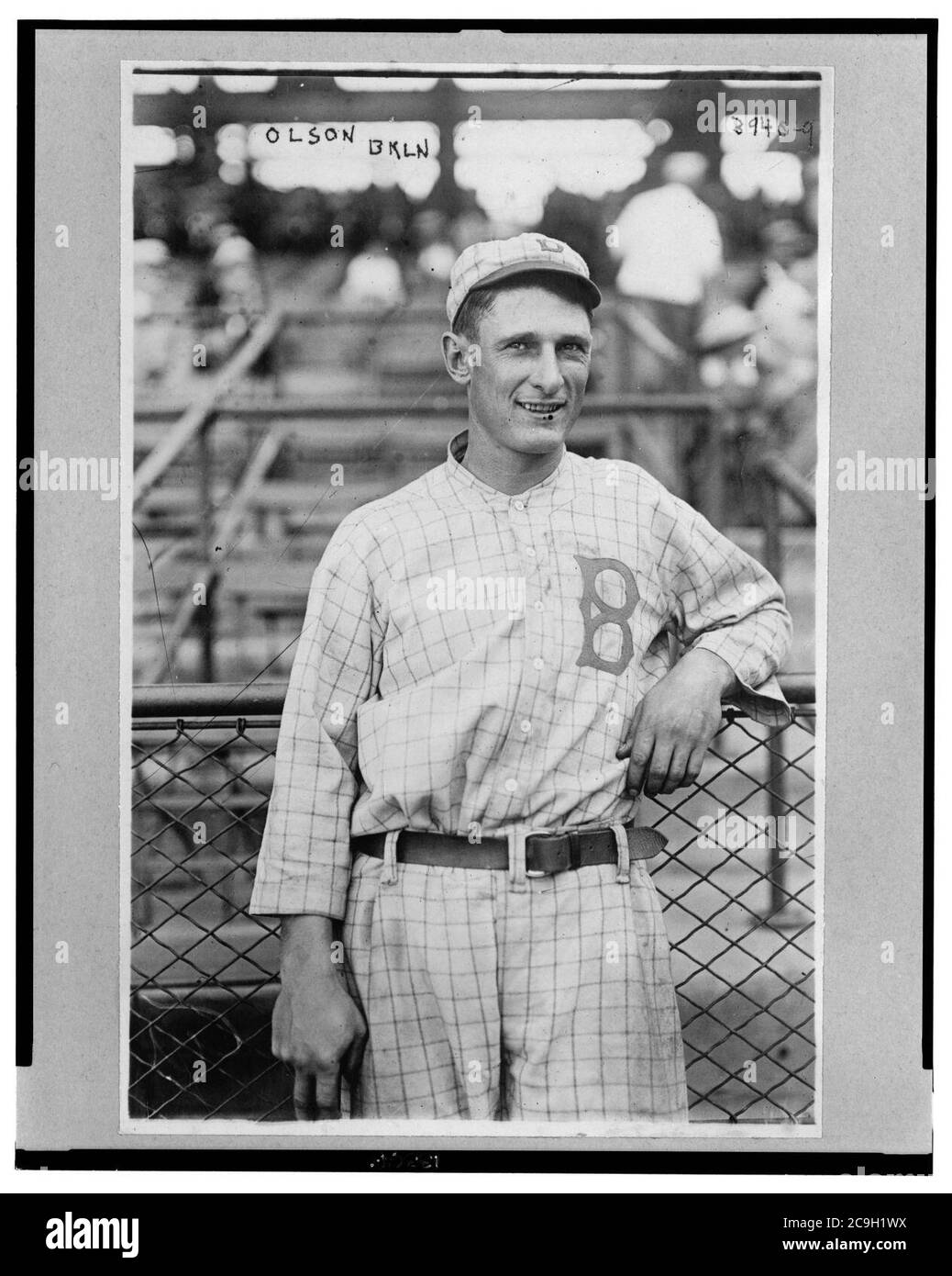 Ivan Massie Olson, Brooklyn baseball player, half-length portrait ...