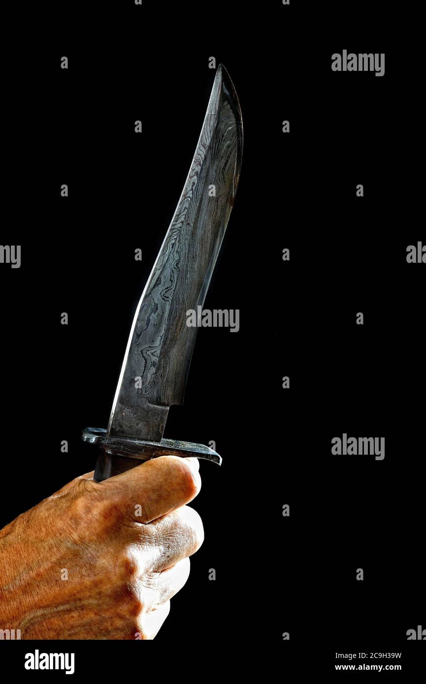 With damascus blade hi-res stock photography and images - Alamy