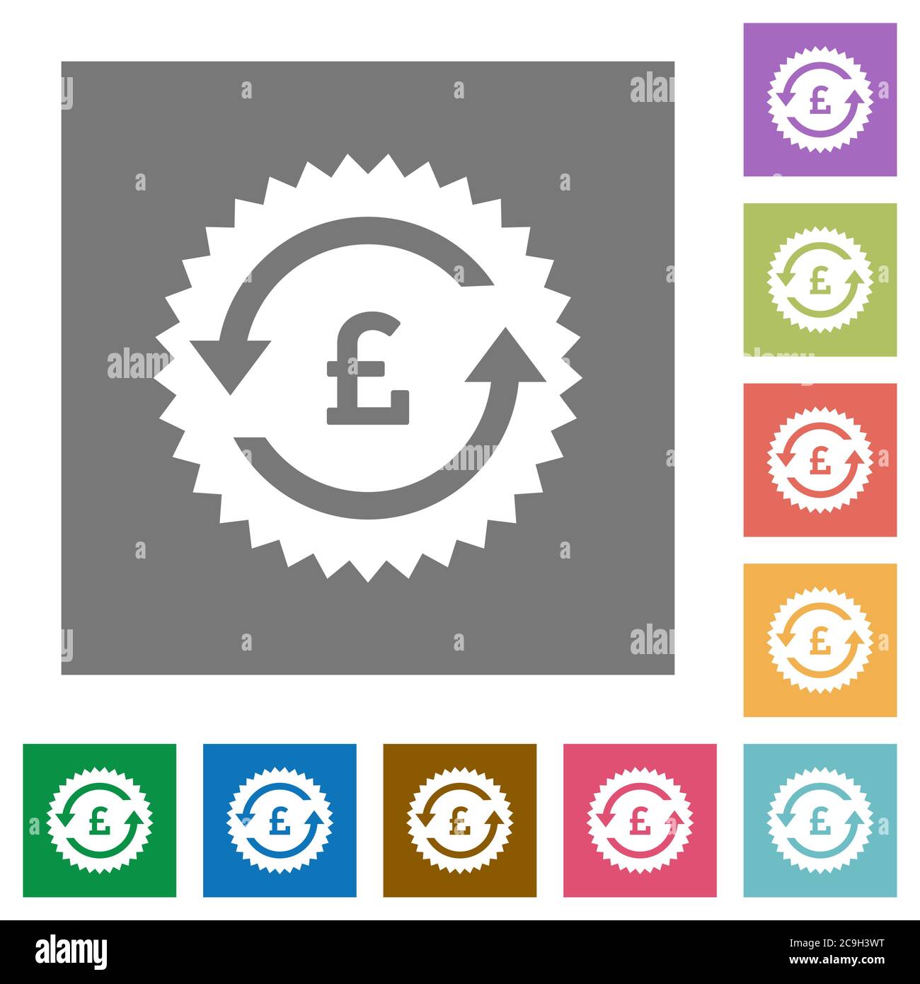 Money back sticker square hi-res stock photography and images - Alamy