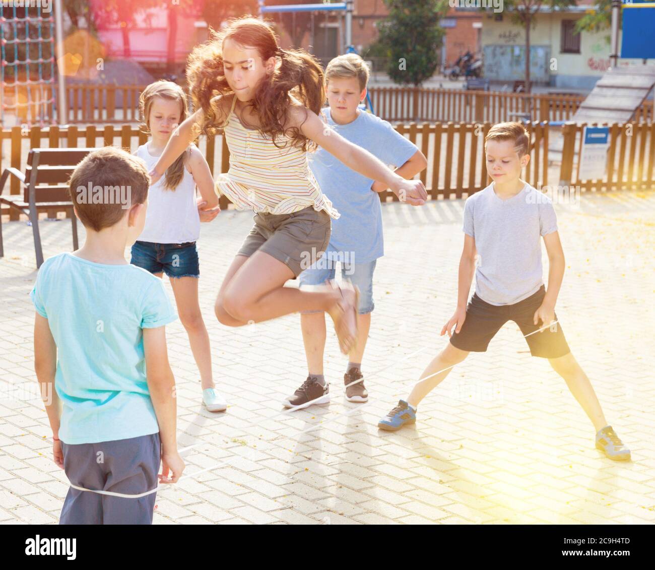 String skipping hi-res stock photography and images - Alamy