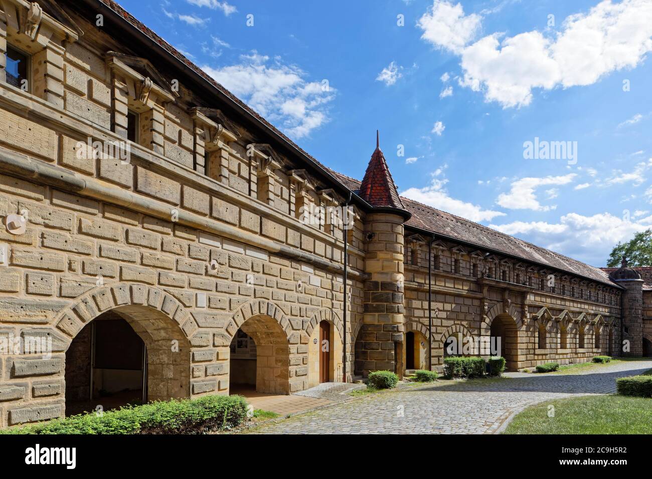 Fortress wall with small tower and arcades hi-res stock photography and ...