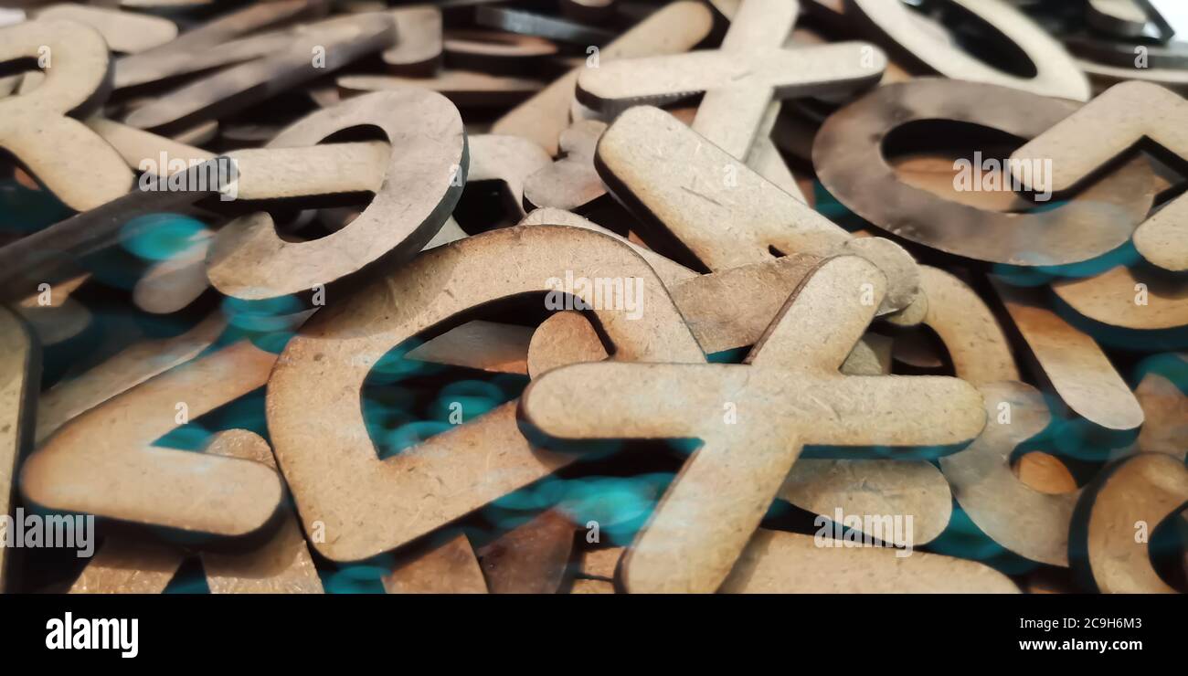 Alphabetic word with hand written concept on education pattern style ...