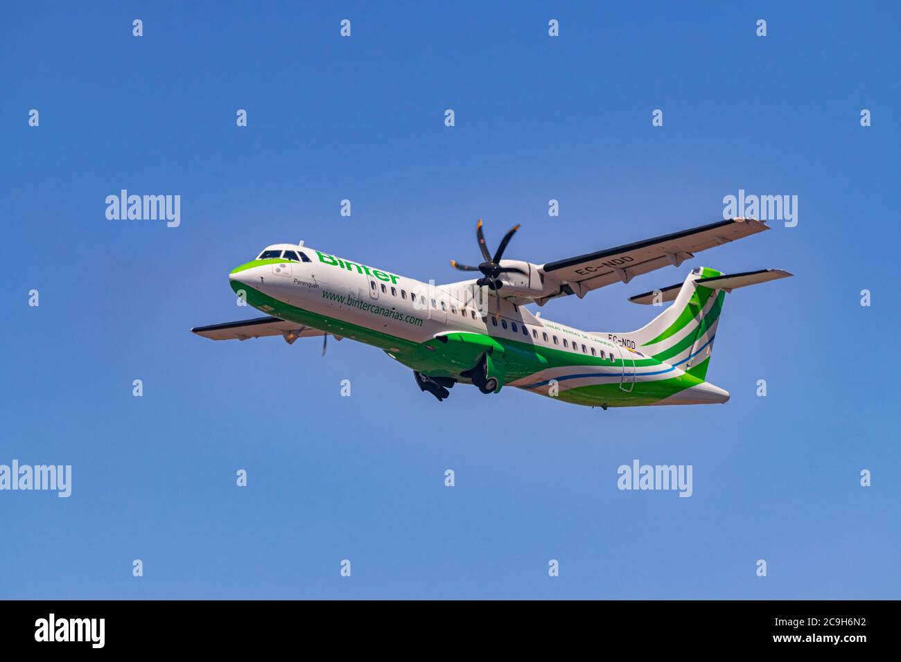 Los Rodeos, Tenerife/Canary islands; July 24 2020: Binter ATR-72-600 ...