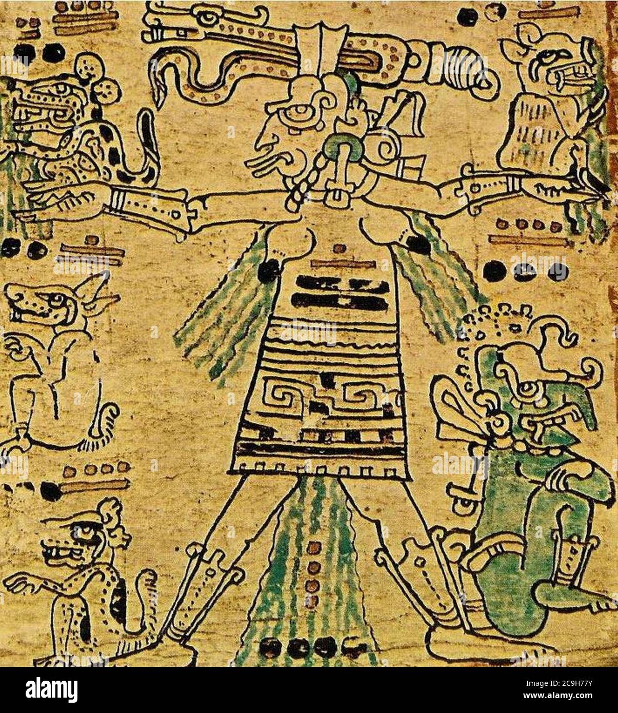 Dresden Codex Line Art