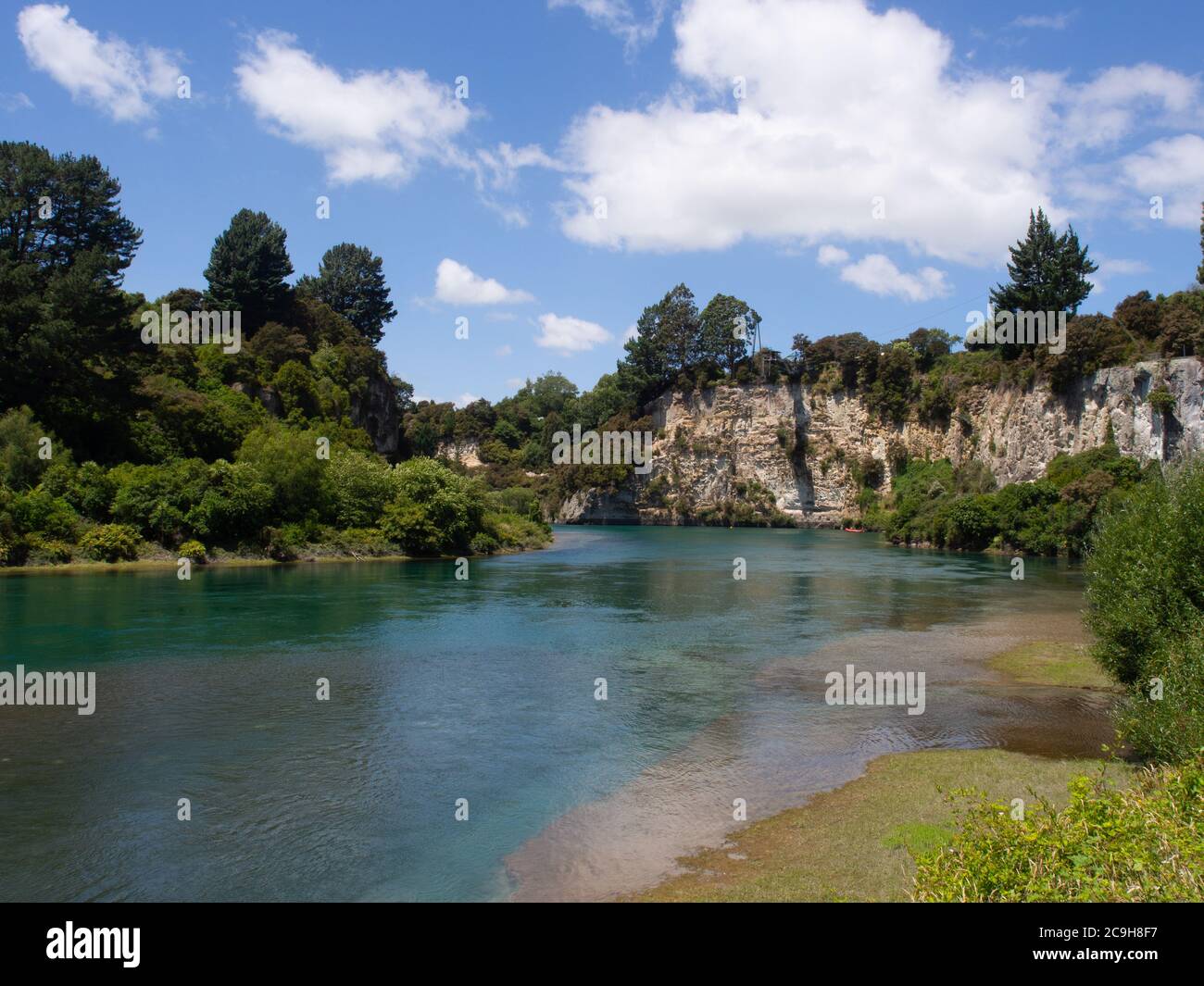 Scenic Waikato River Landscape At Taupo Stock Photo - Alamy