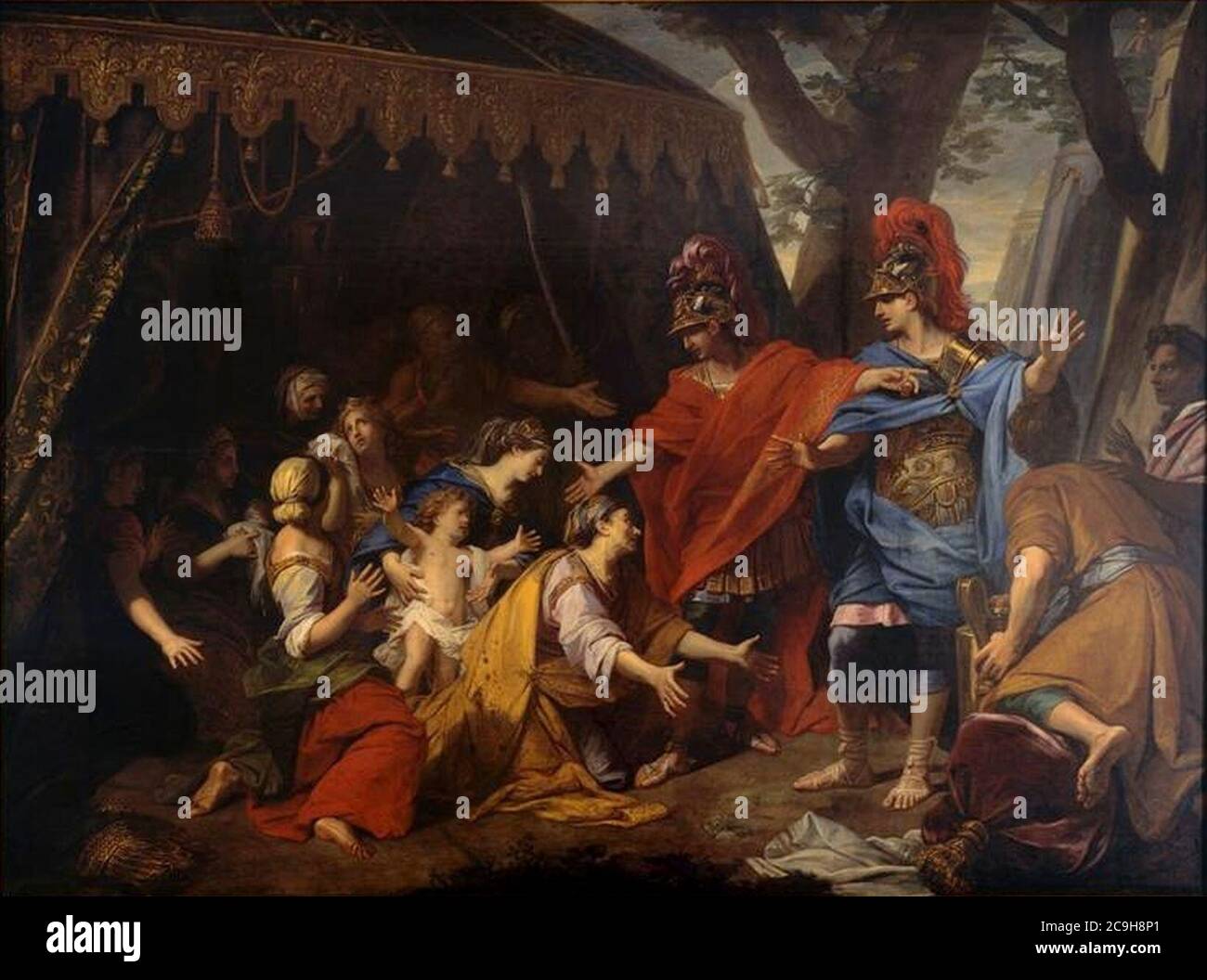 J Jouvenet Alexandre et la famille de Darius Stock Photo - Alamy