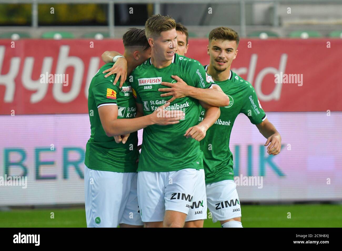 07/31/2020, St. Gallen, Kybunpark, Soccer Super League: FC St. Gallen ...