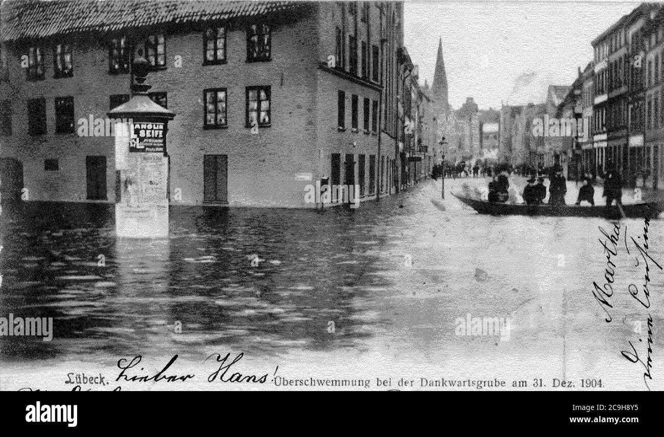 J Nöhring - Überschwemmung bei der Dankwartsgrube (PK Gebr. Borchers ...