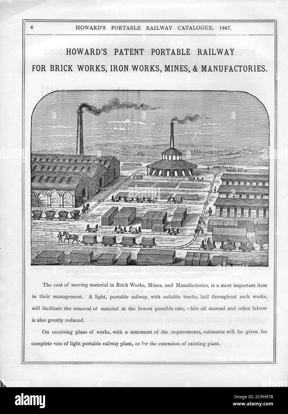 J&F Howard Catalogue 1887 008 Stock Photo - Alamy