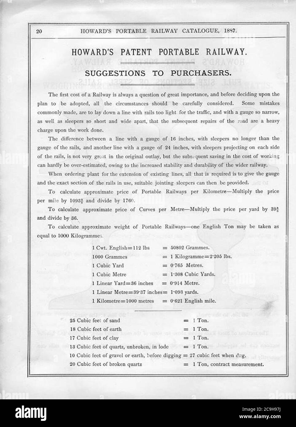 J&F Howard Catalogue 1887 023 Stock Photo - Alamy