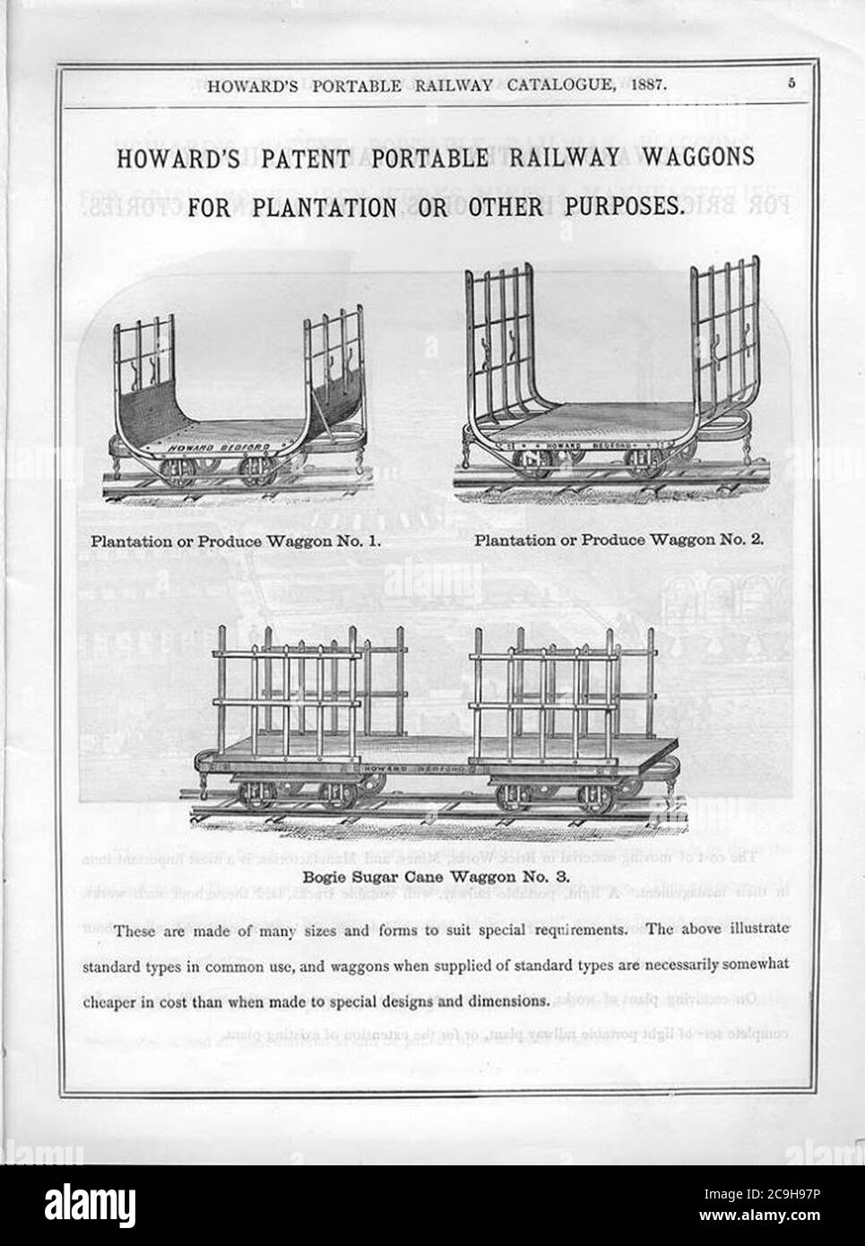 J&F Howard Catalogue 1887 007 Stock Photo - Alamy