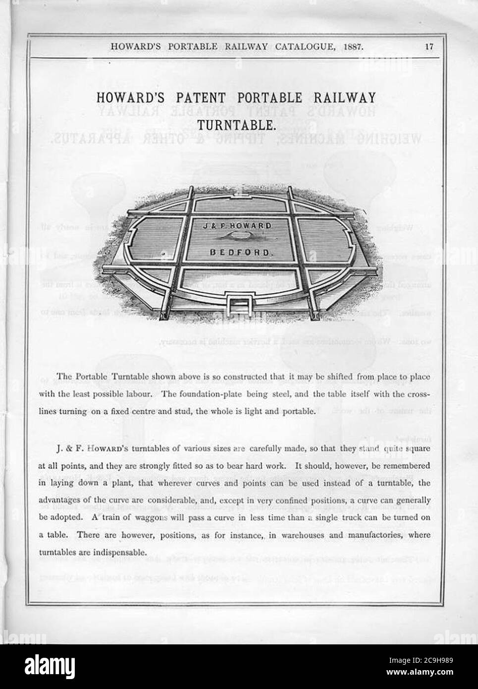 J&F Howard Catalogue 1887 020 Stock Photo - Alamy