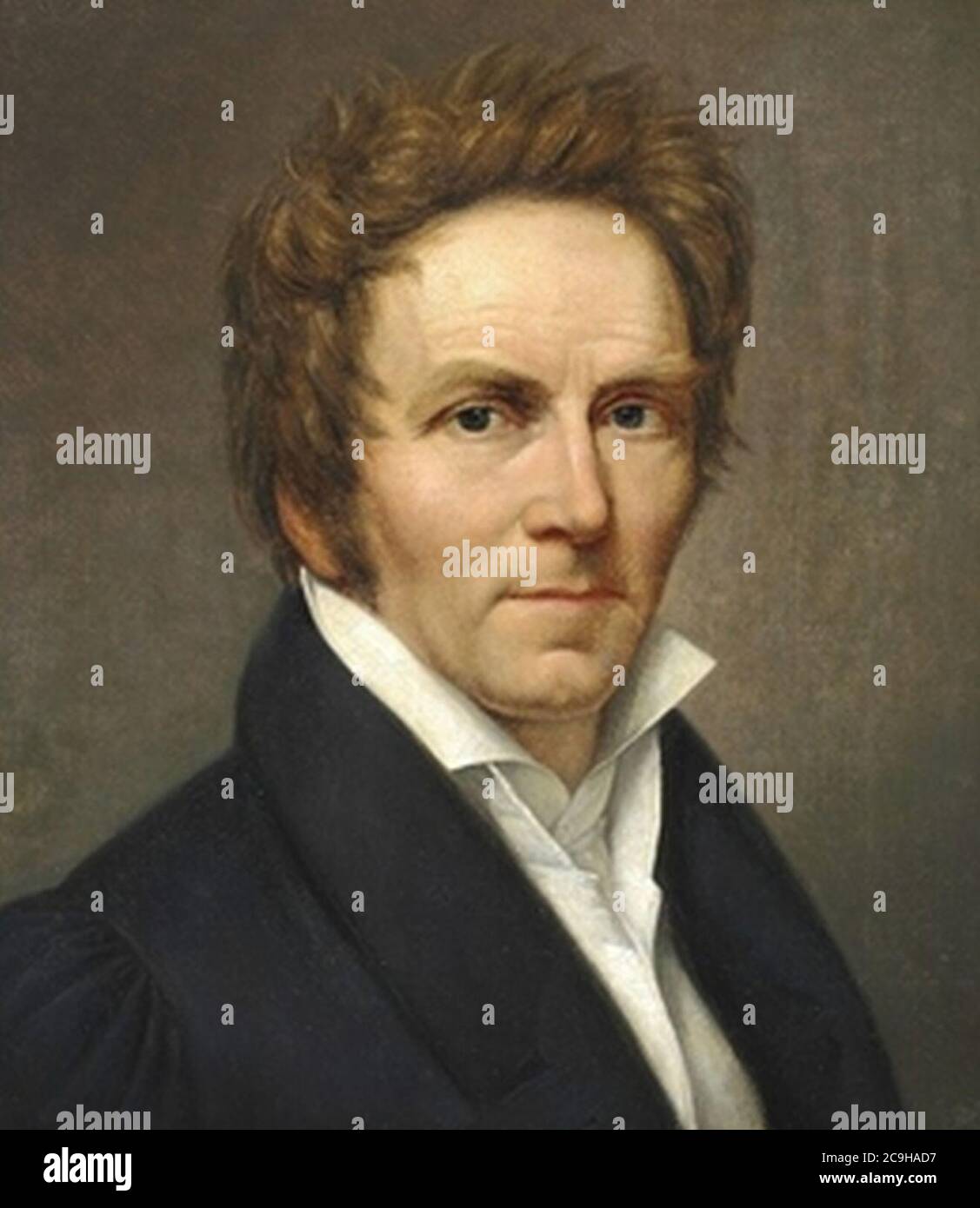 J. L. Lund - self-portrait 1827 Stock Photo - Alamy