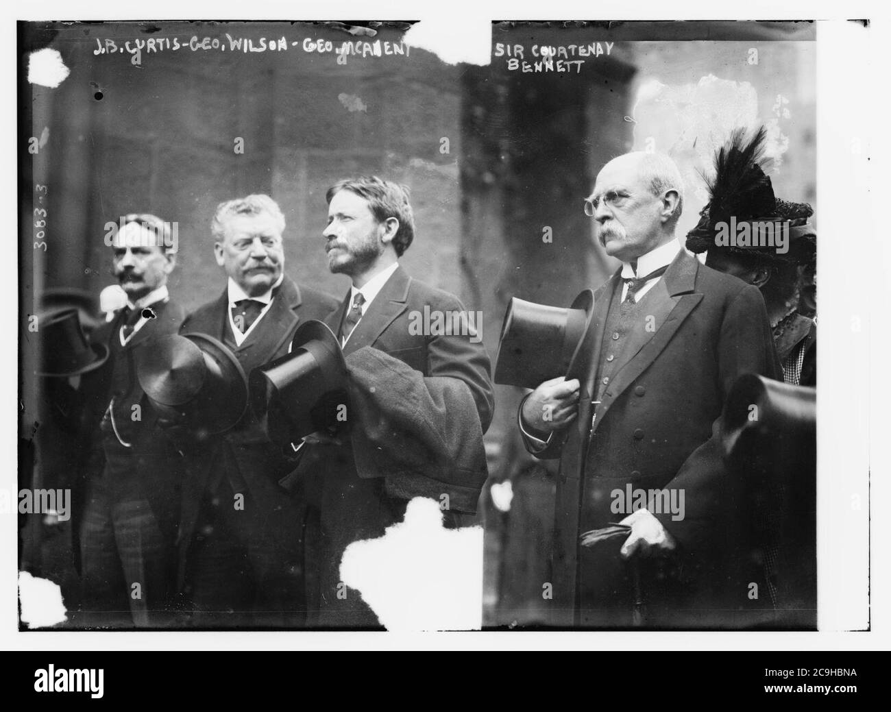 J.B. Curtis - Geo. Wilson - Geo. McAneny - Sir Courtenay Bennett Stock ...