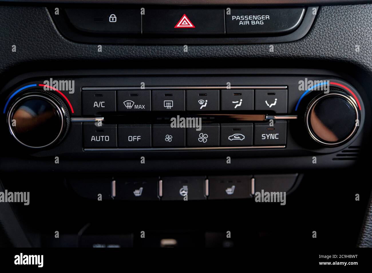 Close up climate control panel in the new car Stock Photo - Alamy