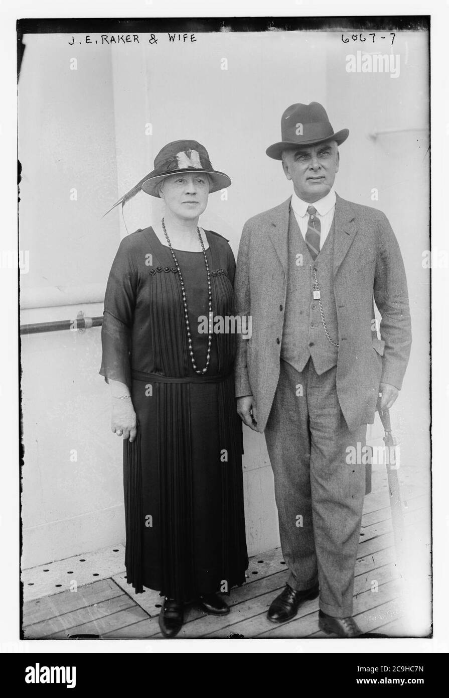 J.E. Raker and wife Stock Photo - Alamy