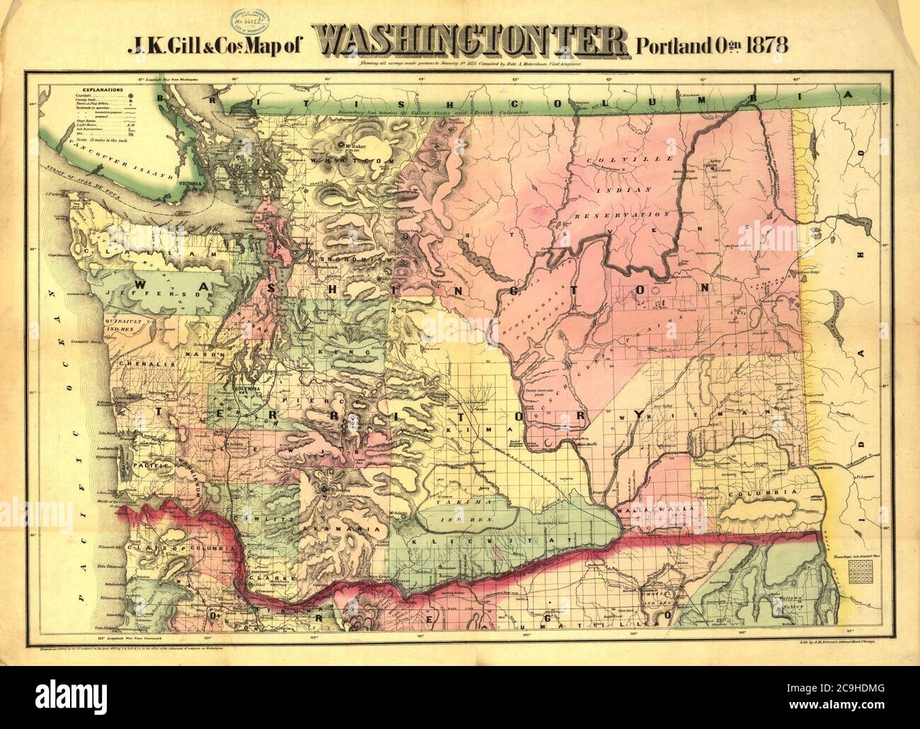 Map of gill hi-res stock photography and images - Alamy