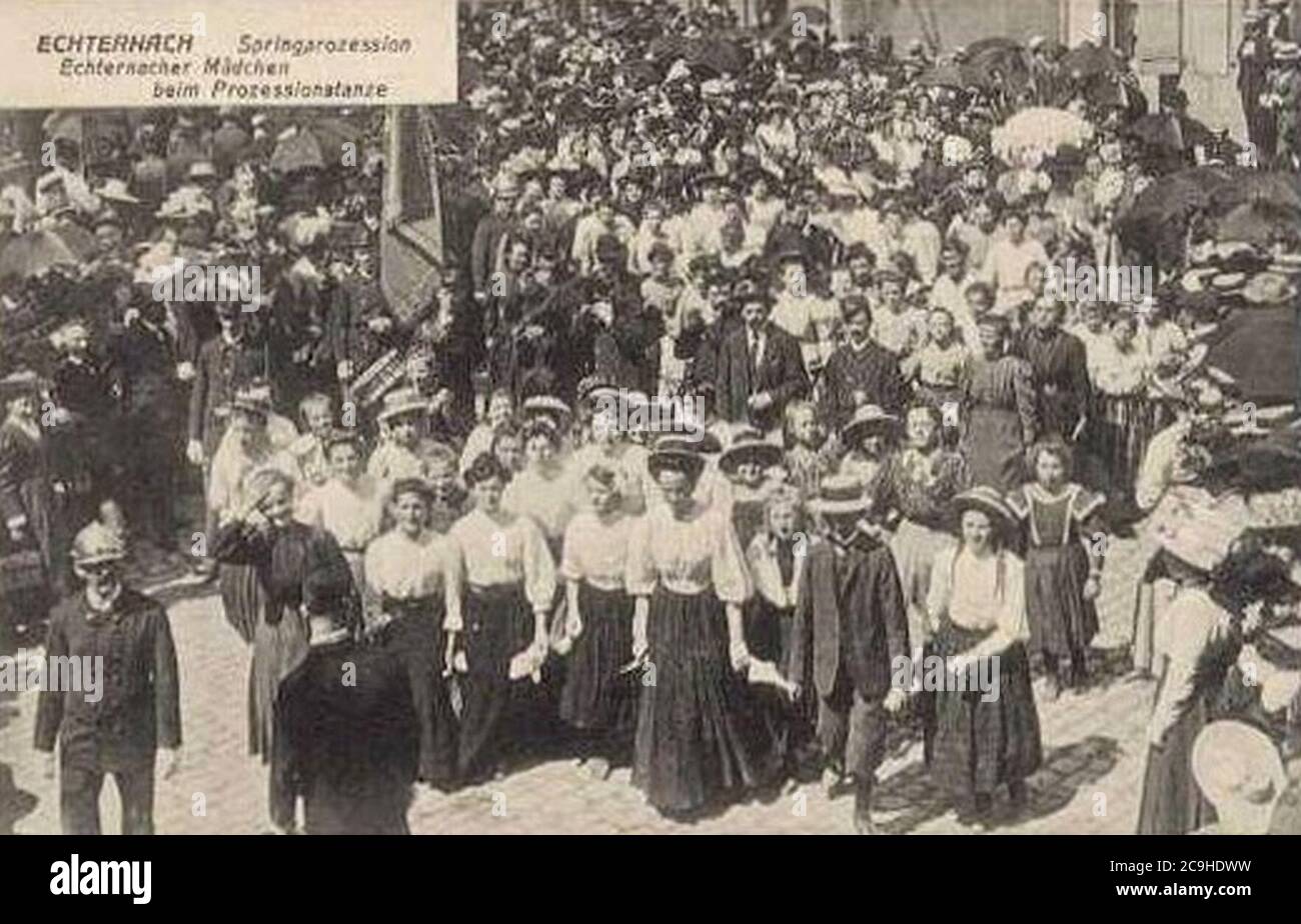 J m bellwald echternach springprozession echternacher hi-res stock ...