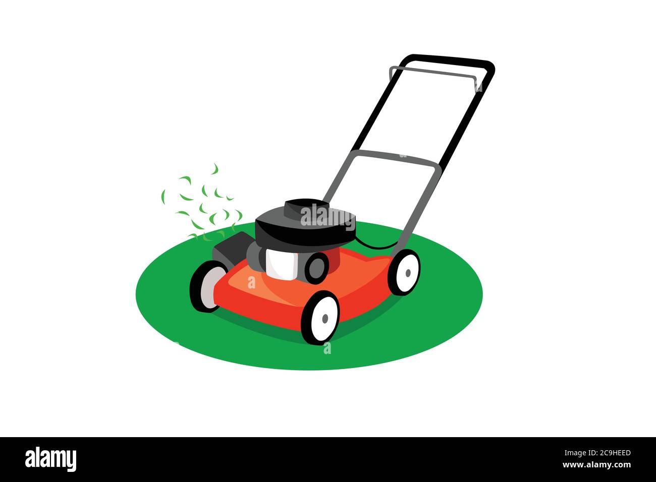 Mower cartoon hi-res stock photography and images - Alamy