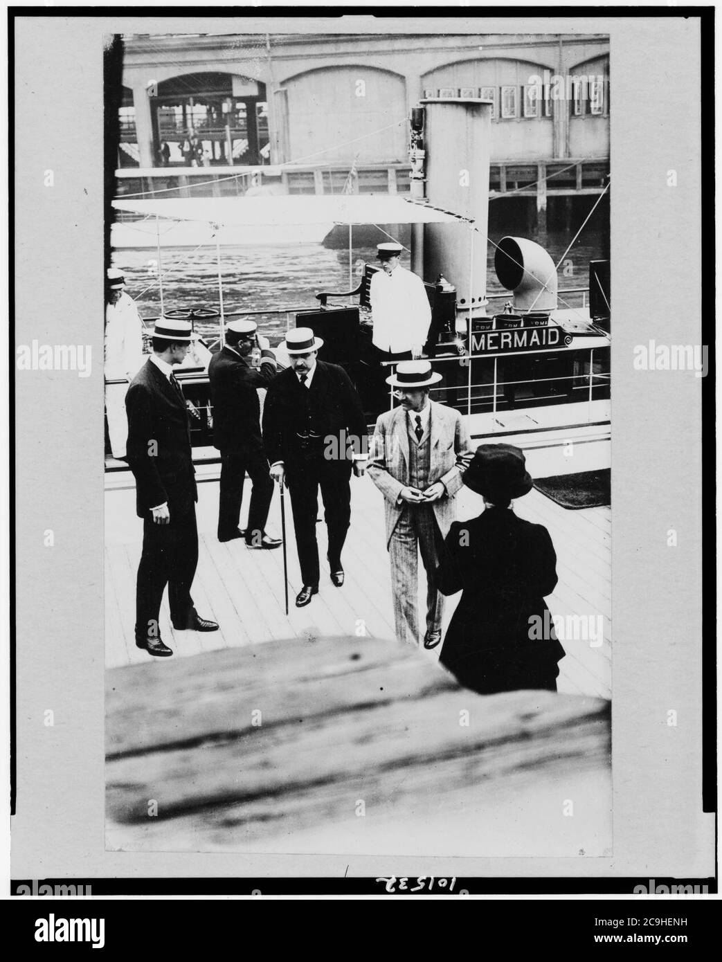 J.P. Morgan, Jr., and his yacht ‘Mermaid,‘ which he uses daily to carry ...
