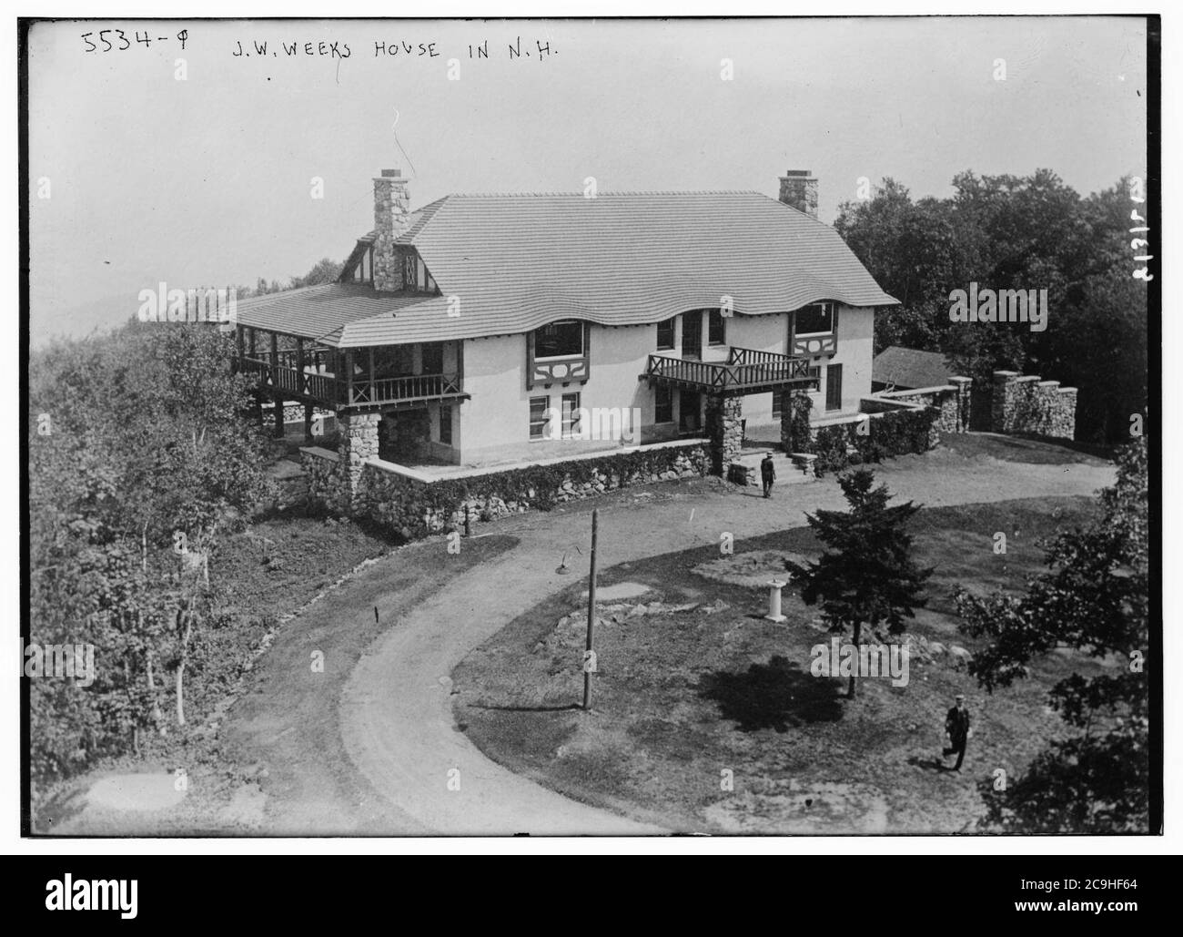 Historic weeks house Black and White Stock Photos & Images - Alamy