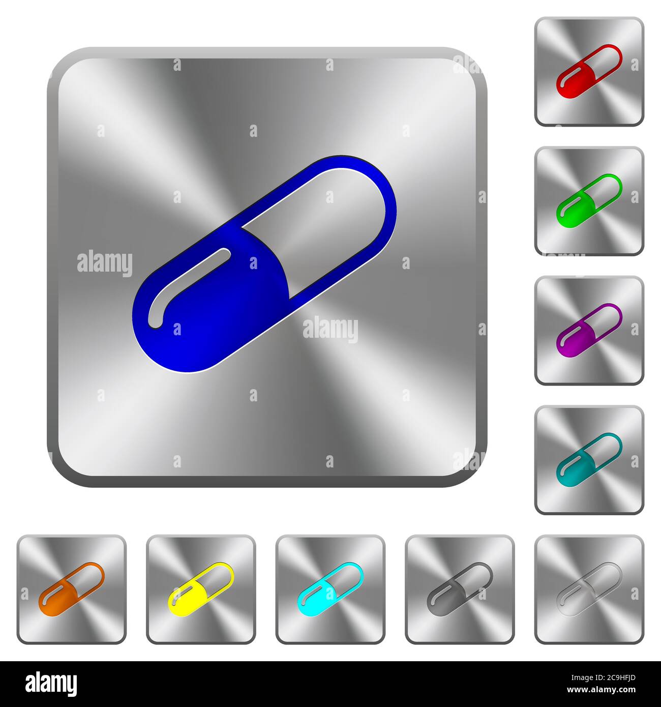 Set shiny glossy medical icons Stock Vector Images - Alamy