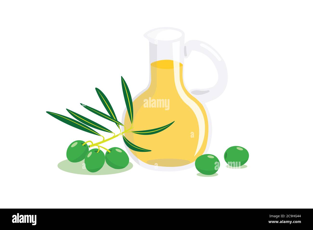 Olive oil jug fruit Stock Vector Images - Alamy