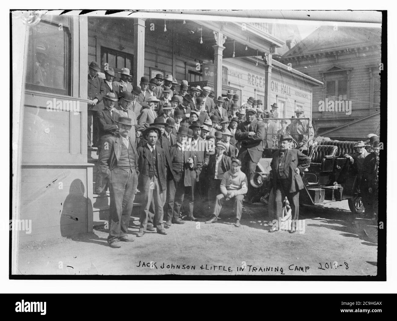 Jack Johnson and Little in training camp Stock Photo - Alamy