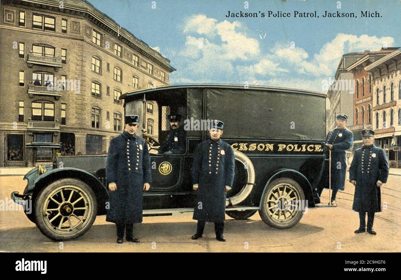 Jackson's Police Patrol Stock Photo - Alamy