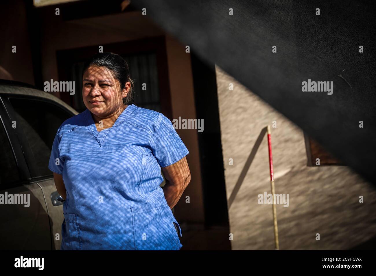 HERMOSILLO, MEXICO - JUNE : Retrato de Janeth Ramirez, enfermera ...