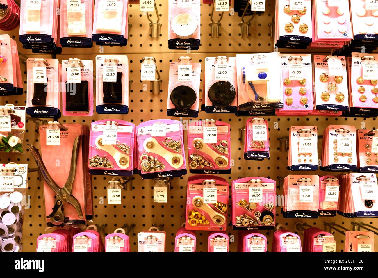 July 2020 - Miscellaneous craft items on display in a store for sale ...