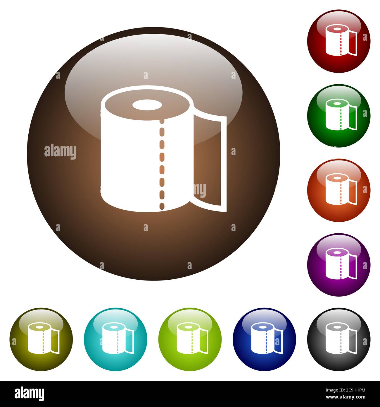 Paper towel white icons Stock Vector Images - Alamy