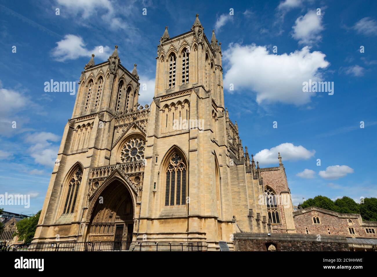 Bristol Cathedral, College Green, Bristol, England. July 2020 Stock ...