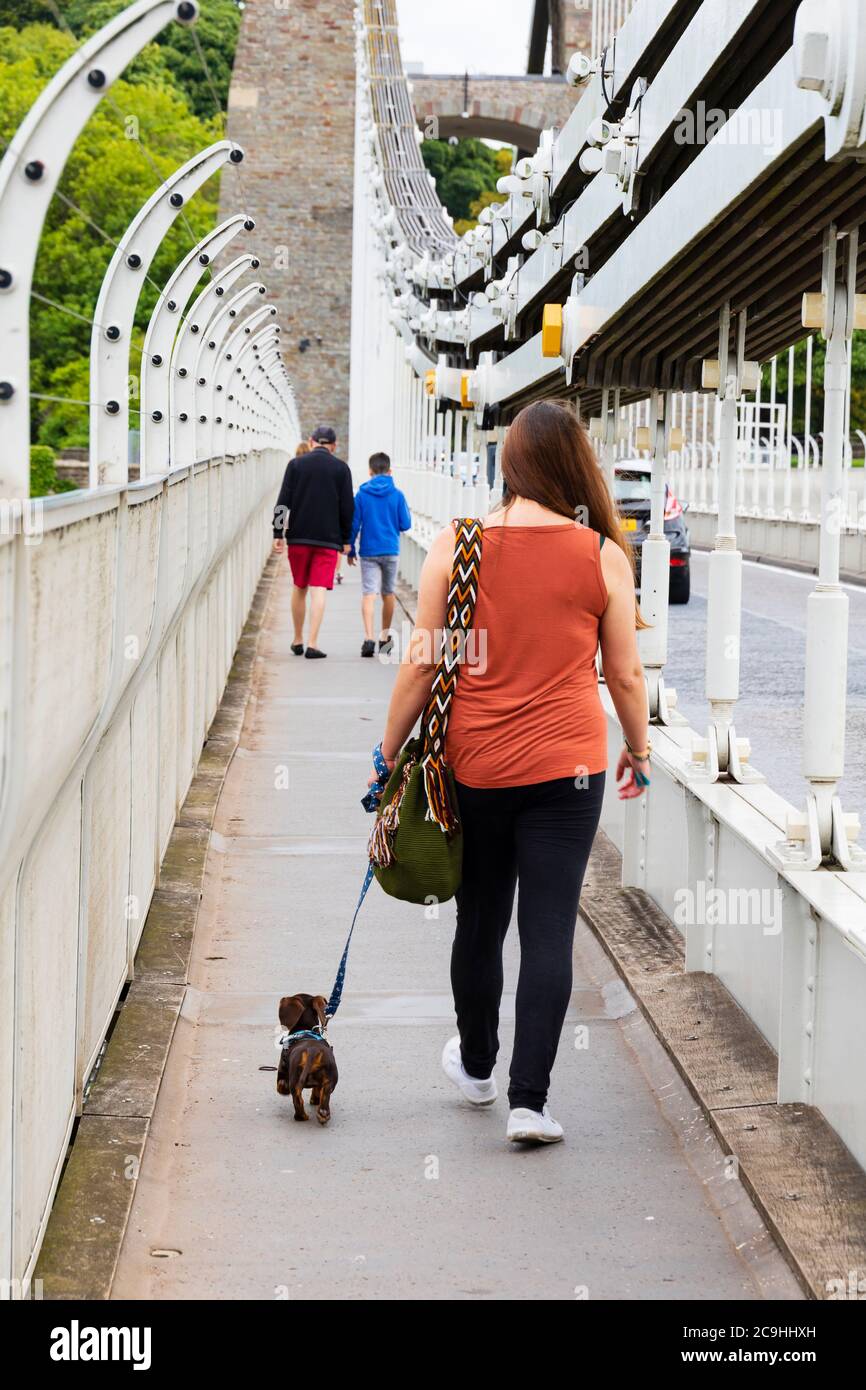 Girl walking over bridge hi-res stock photography and images - Alamy