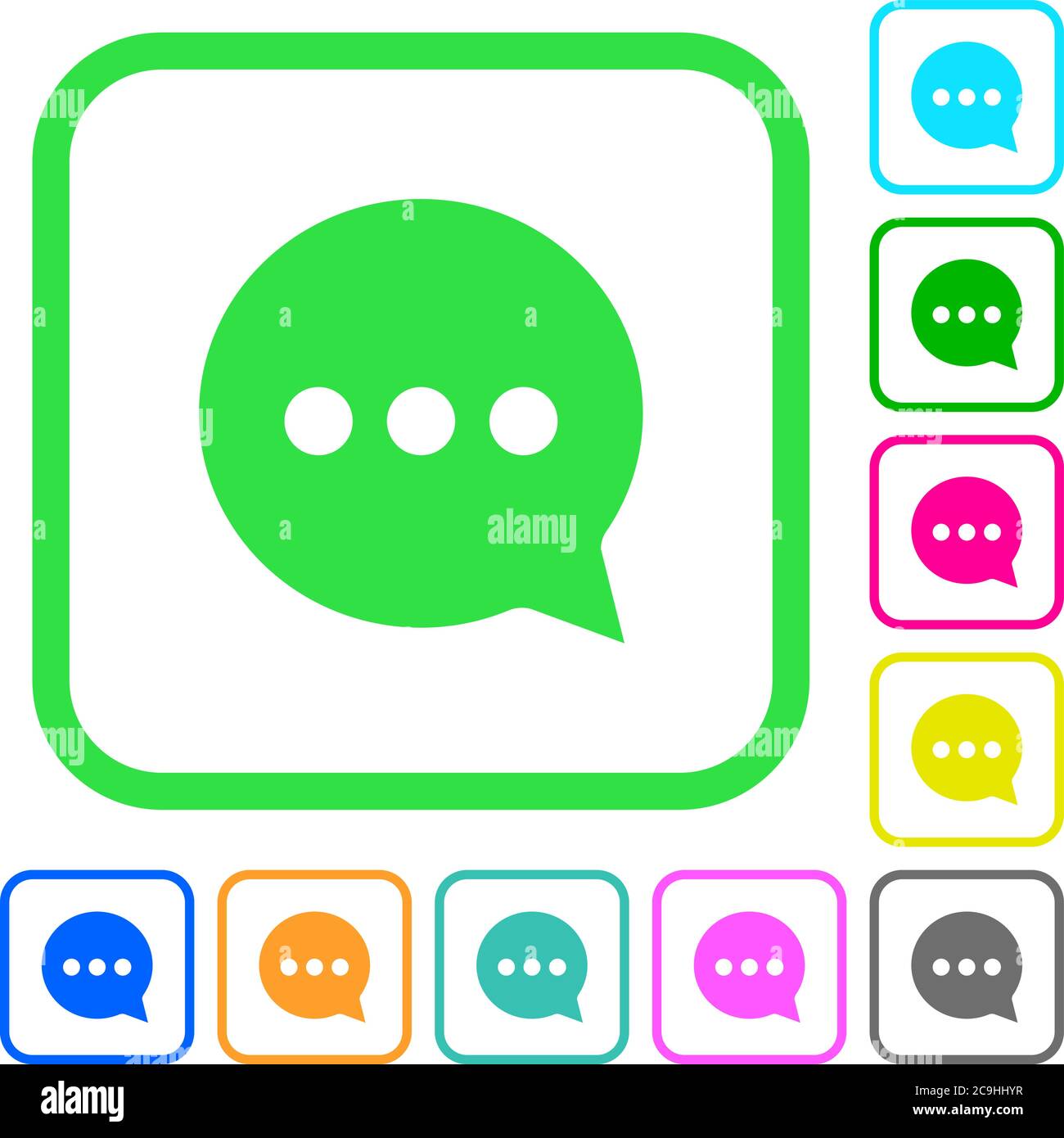 Flat working chat icons Stock Vector Images - Alamy