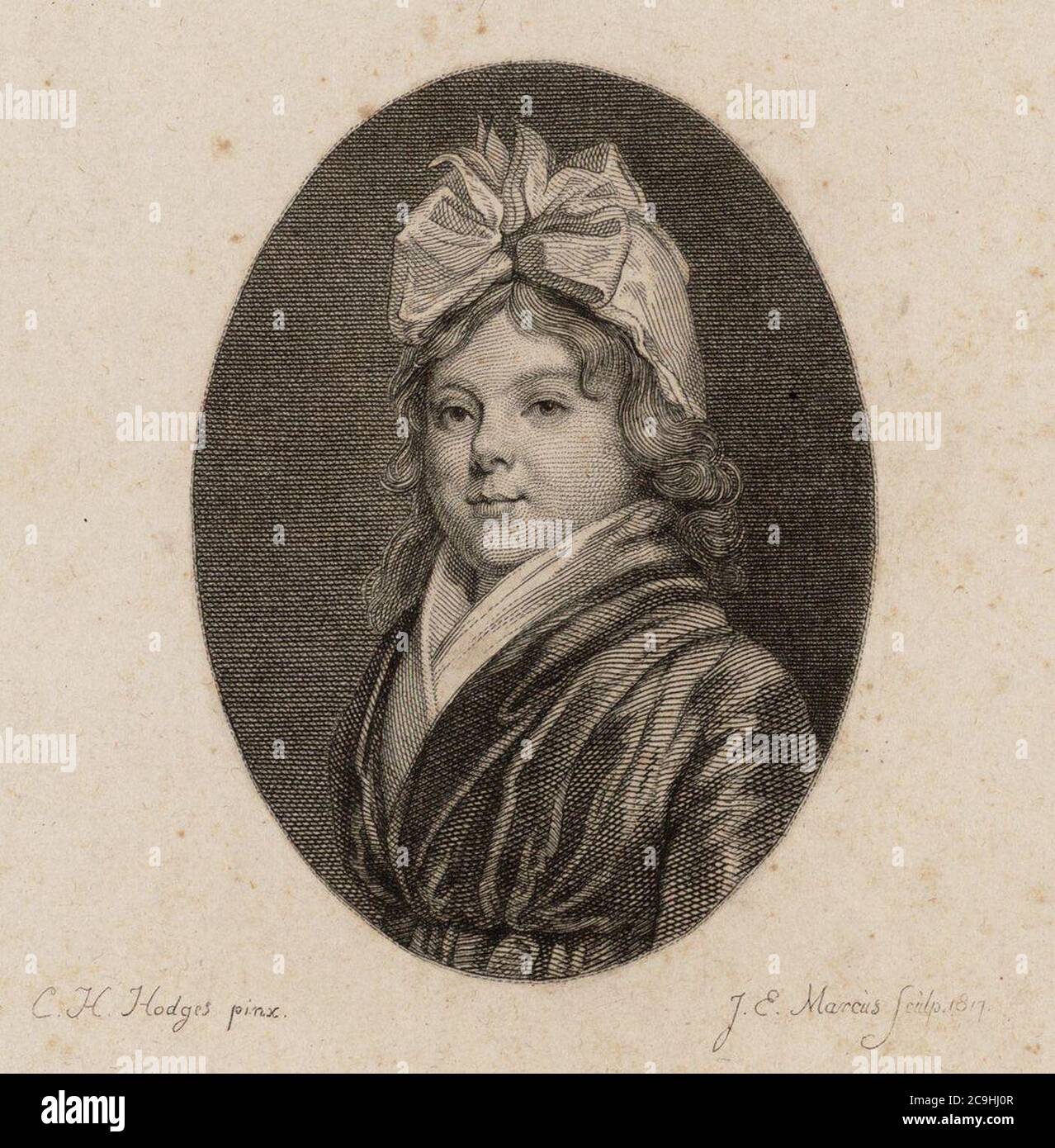 Jacob Ernst Marcus - Portret van Anna Maria Hogguer-Ebeling Stock Photo ...