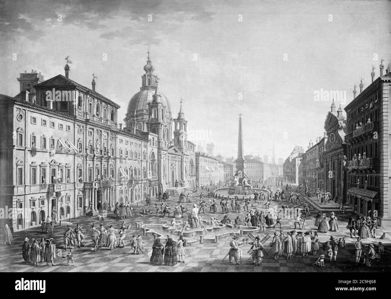 Jacob Fabris - Piazza Navona in Rome during the Carnival Stock Photo ...