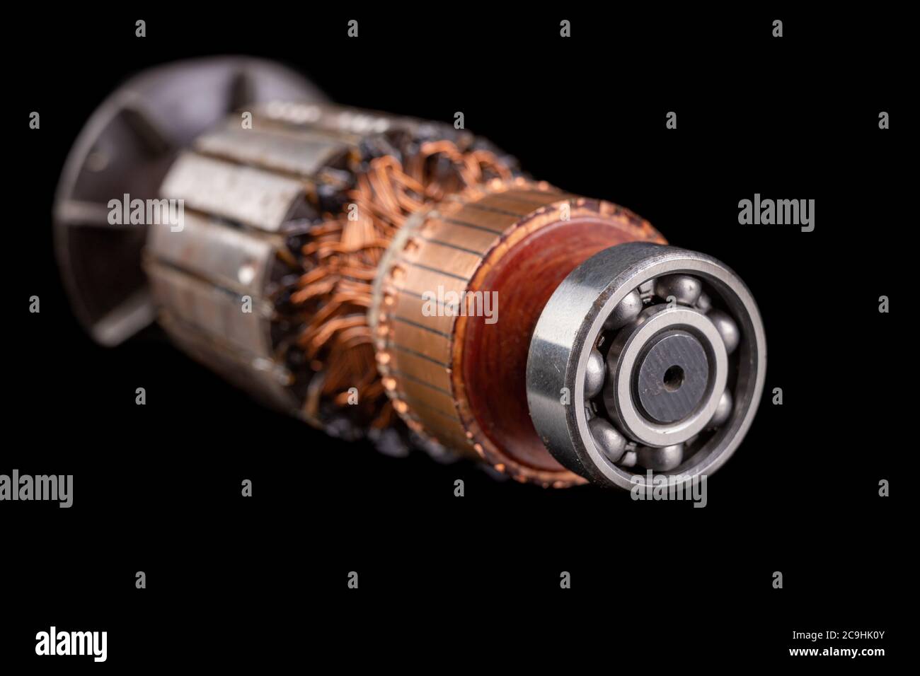 Electric motor rotor. Parts for the electric motor that drives the saw ...