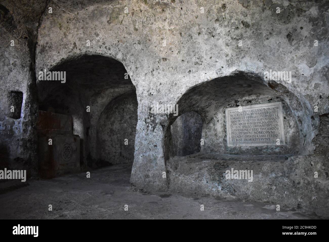 The Catacombs of St. Peter's Abbey Stock Photo - Alamy