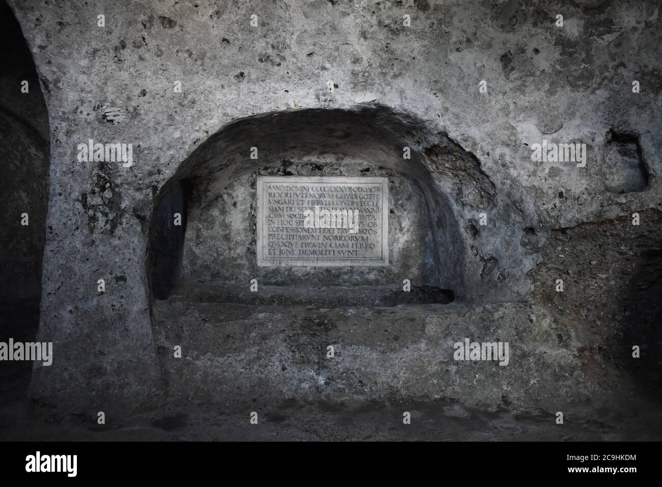 The Catacombs of St. Peter's Abbey Stock Photo - Alamy