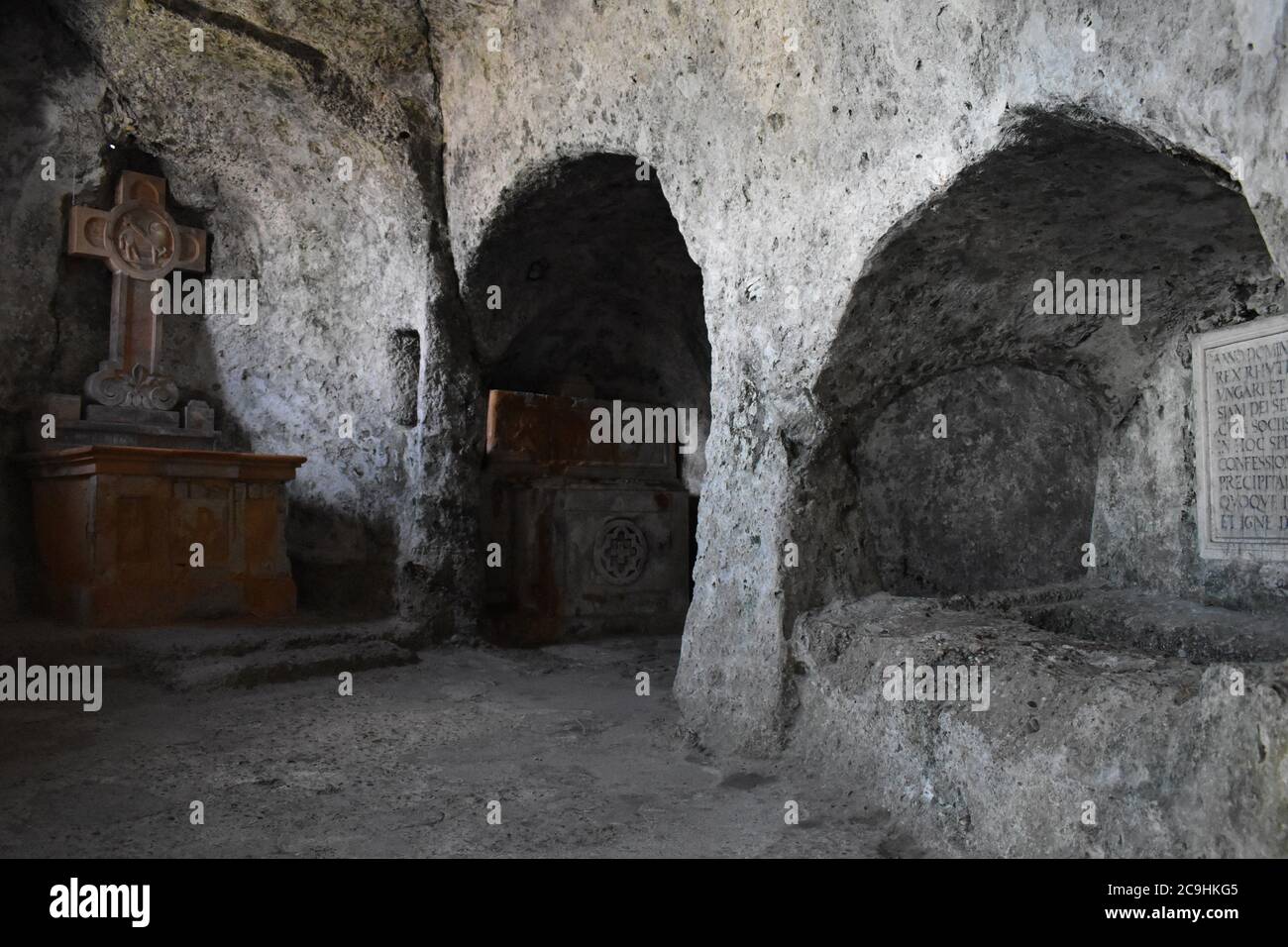The Catacombs of St. Peter's Abbey Stock Photo - Alamy