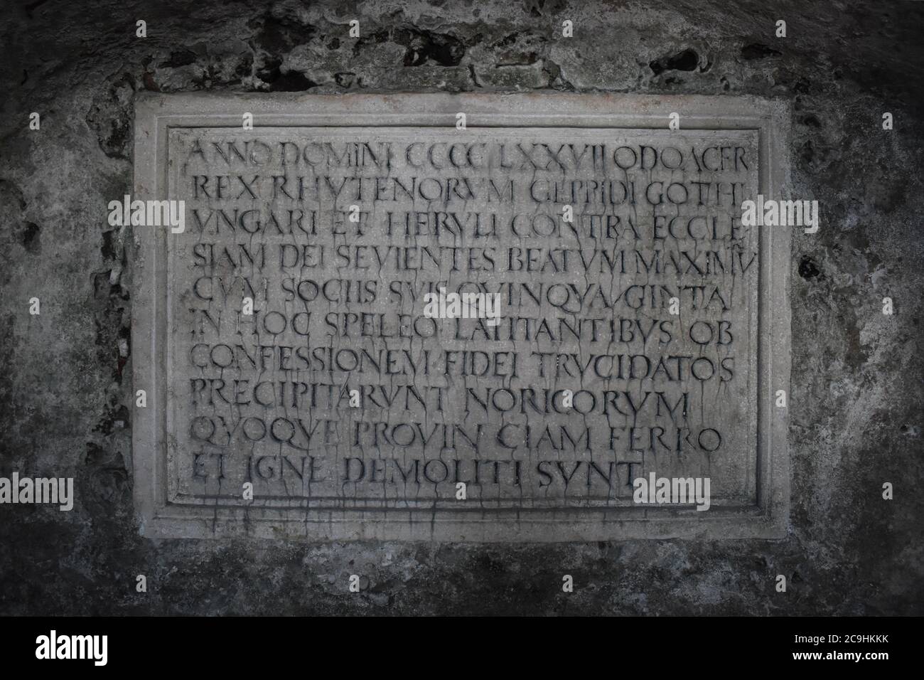 The Catacombs of St. Peter's Abbey Stock Photo - Alamy