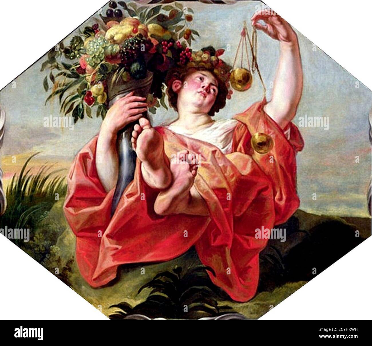 Jacob Jordaens - Libra from the Signs of the Zodiac Stock Photo - Alamy