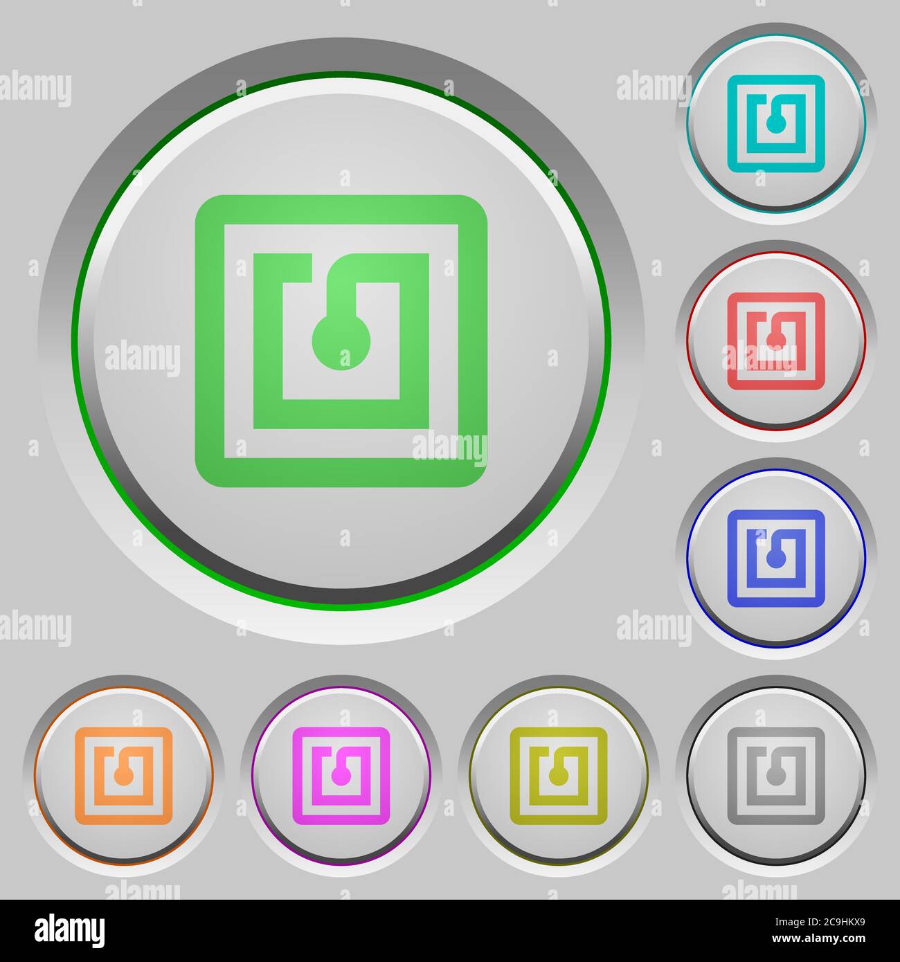 Nfc symbol technology color Stock Vector Images - Alamy