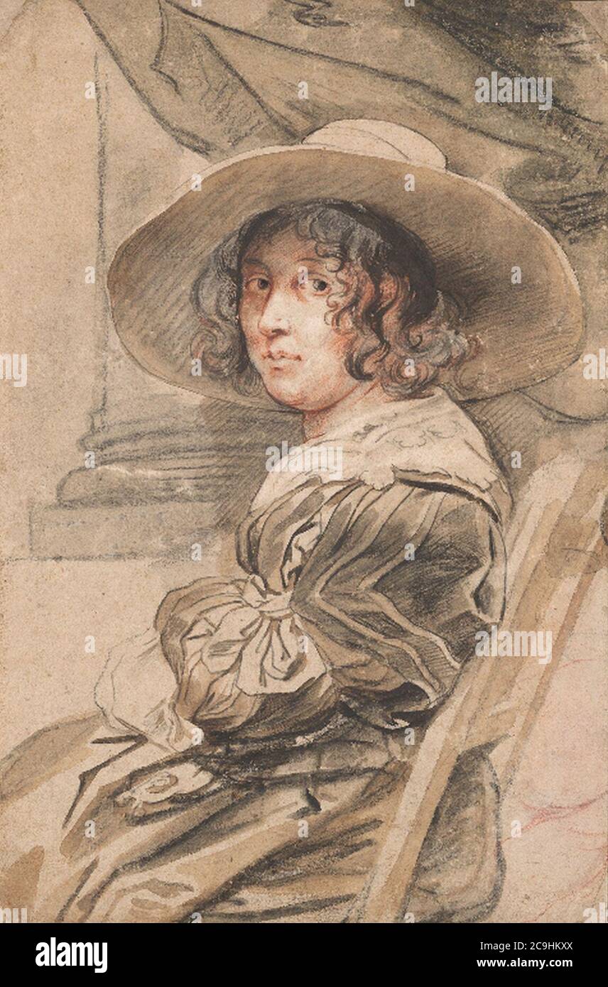 Jacob Jordaens - Portrait of a Young Woman Stock Photo - Alamy