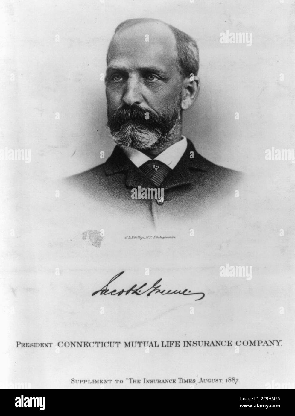 Jacob L. Greene, bust portrait Stock Photo - Alamy