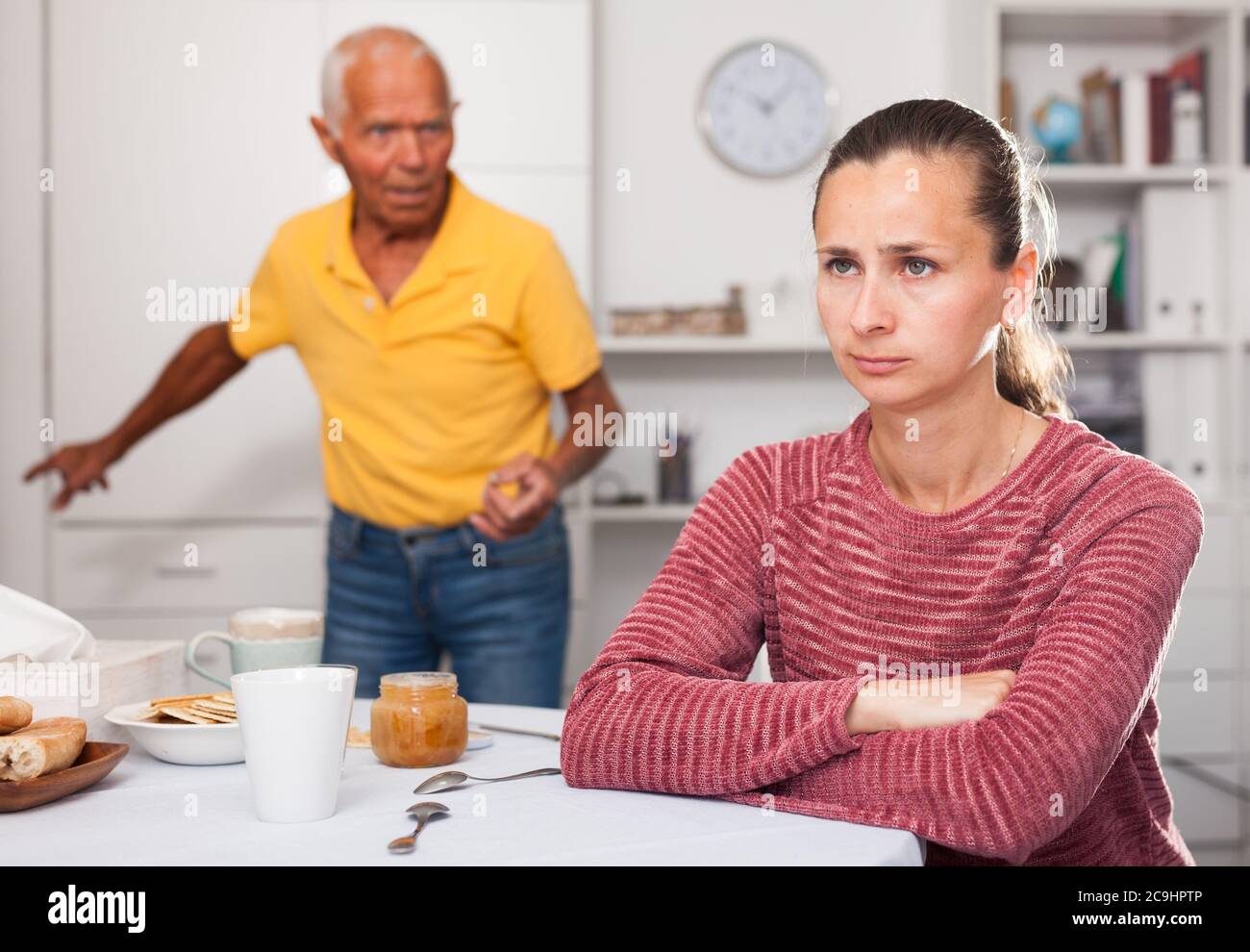 Father scolds daughter hi-res stock photography and images - Alamy