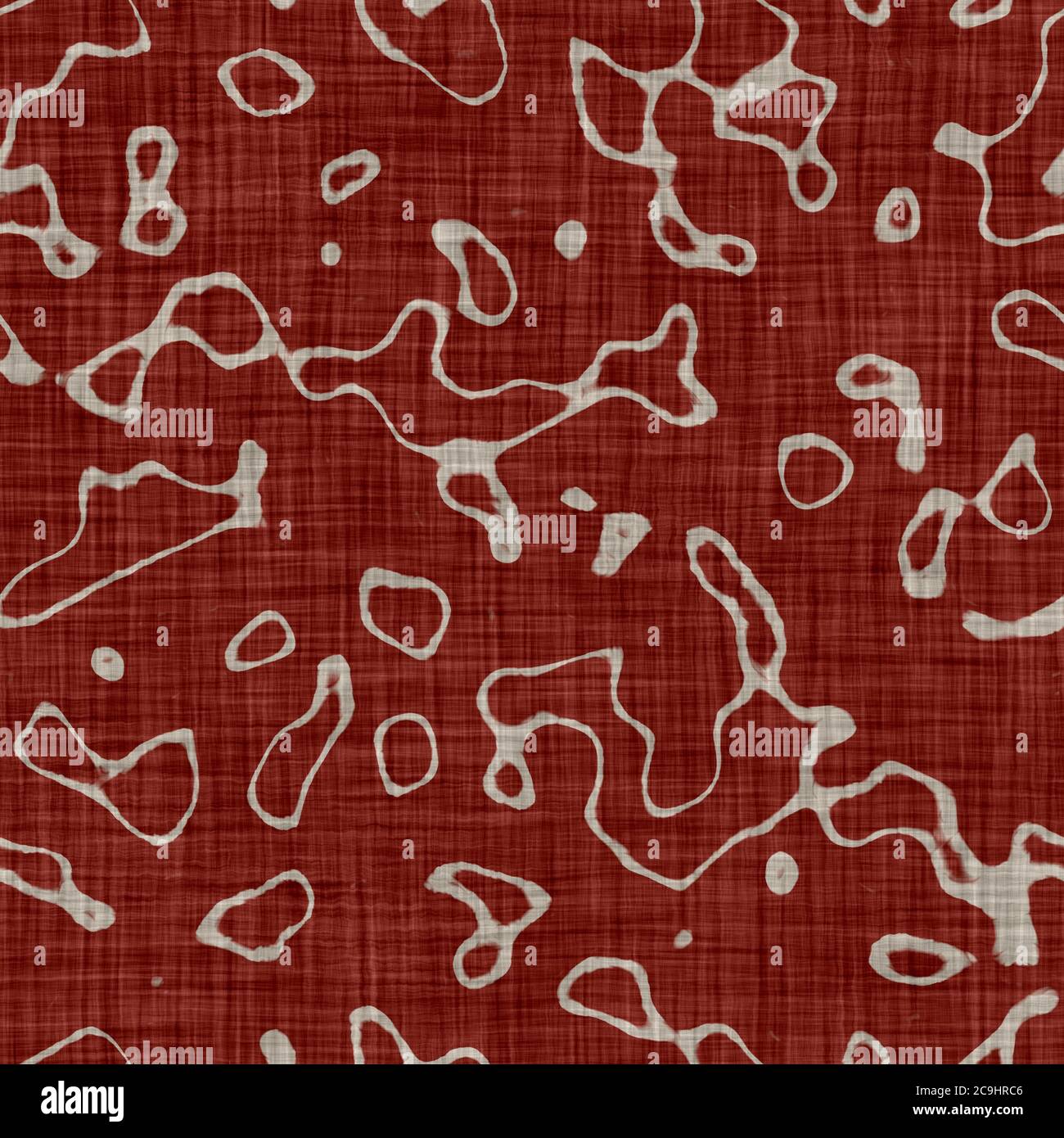 Seamless mottled gray red french woven linen texture background ...