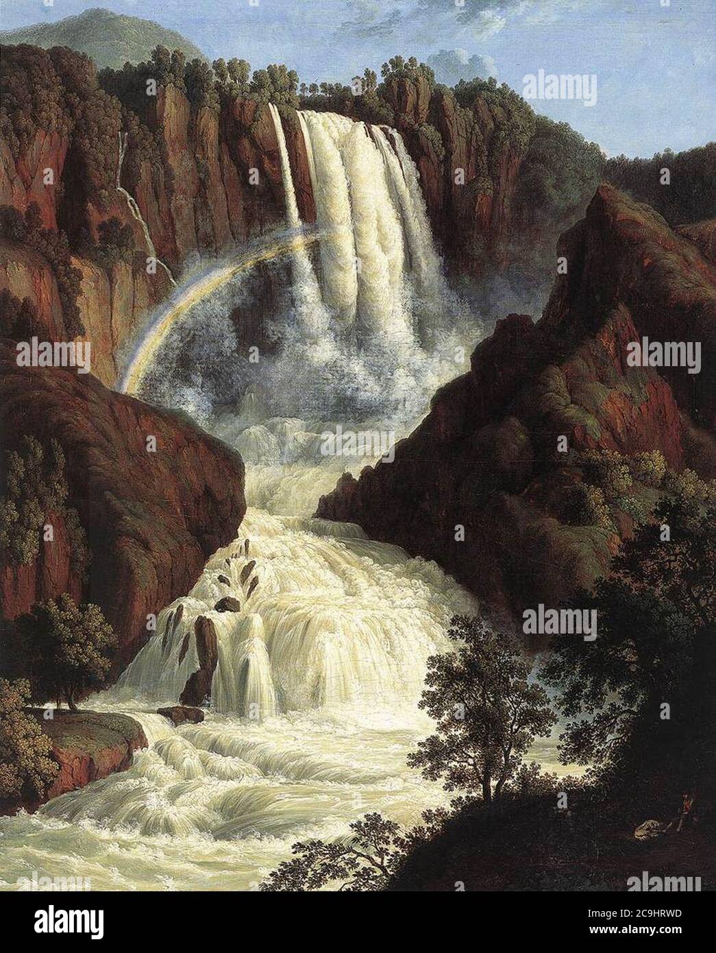 Jacob Philipp Hackert - The Waterfalls at Terni Stock Photo - Alamy